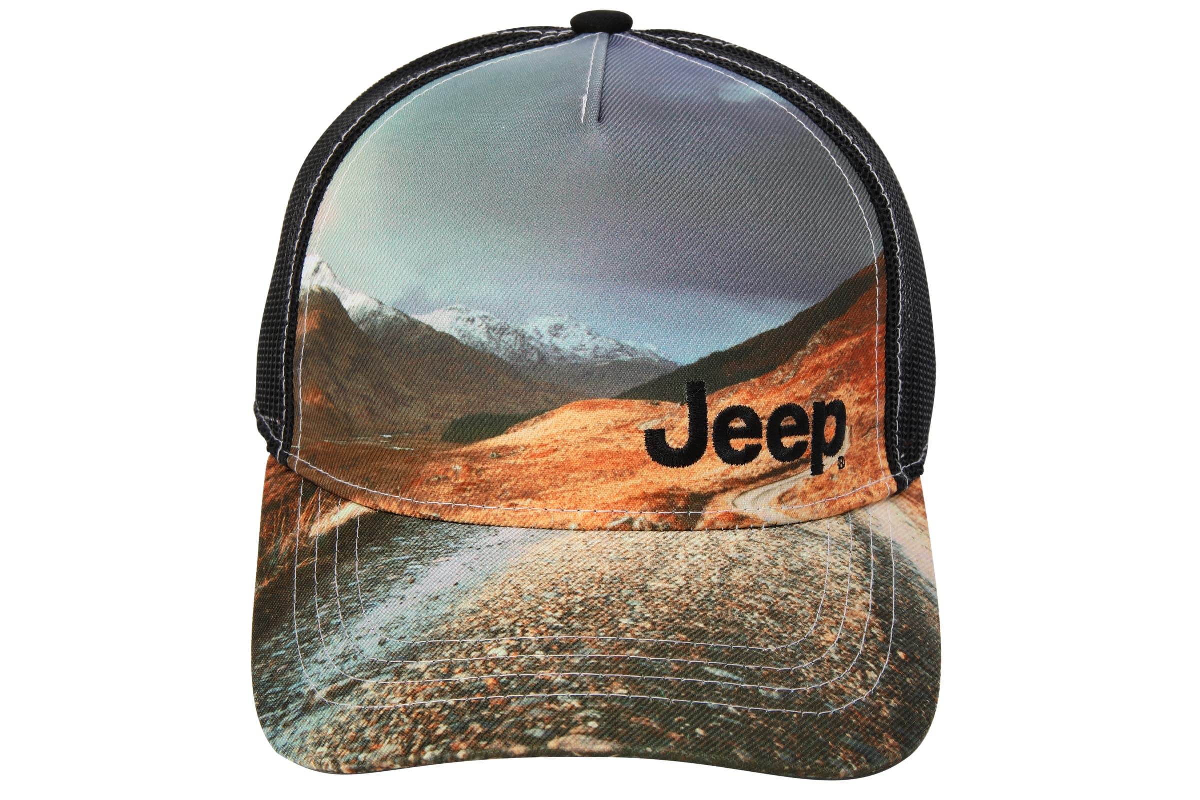 Jeep Premium Mojave Mountains View Hat Black