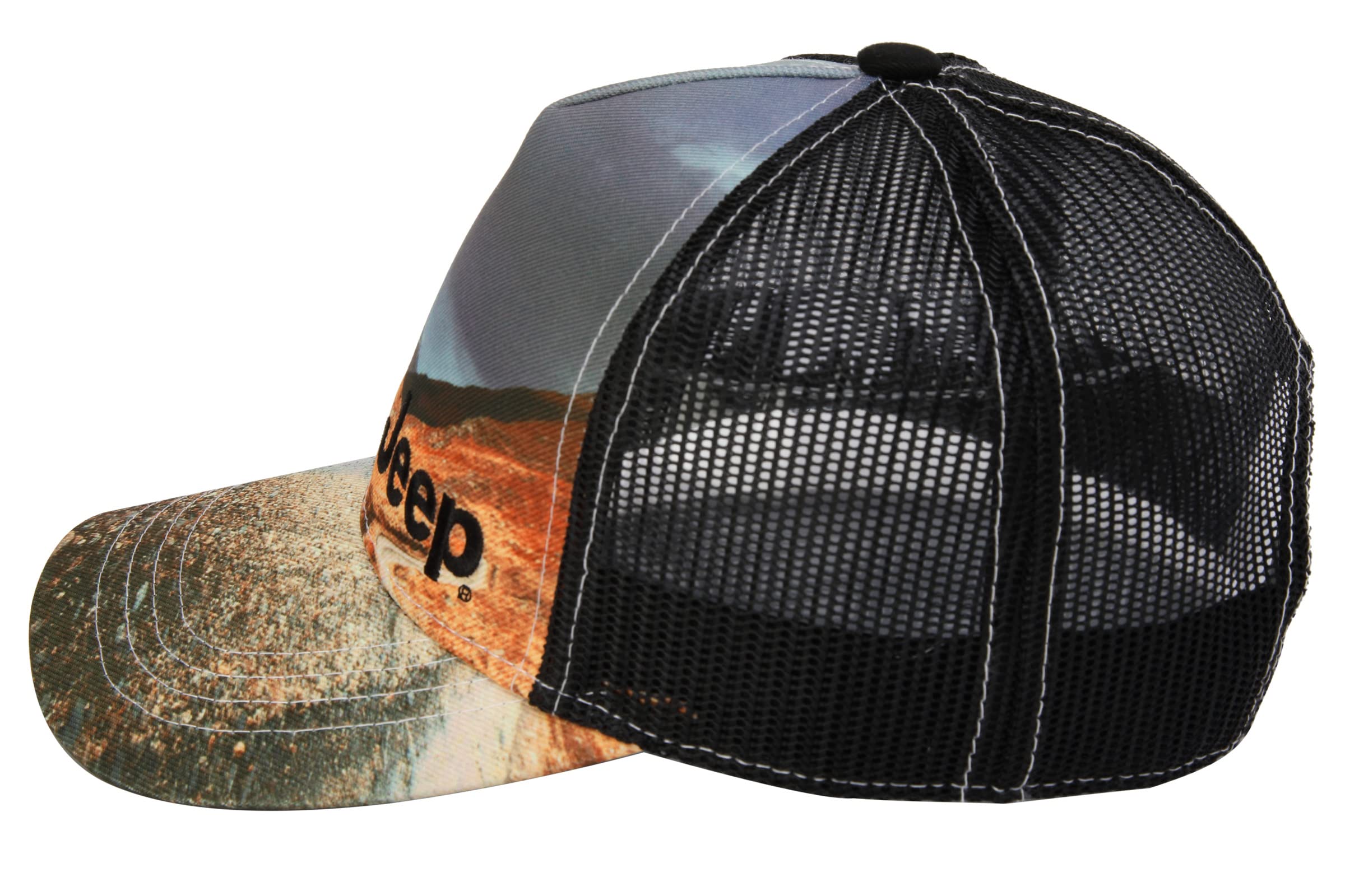 Jeep Premium Mojave Mountains View Hat Black