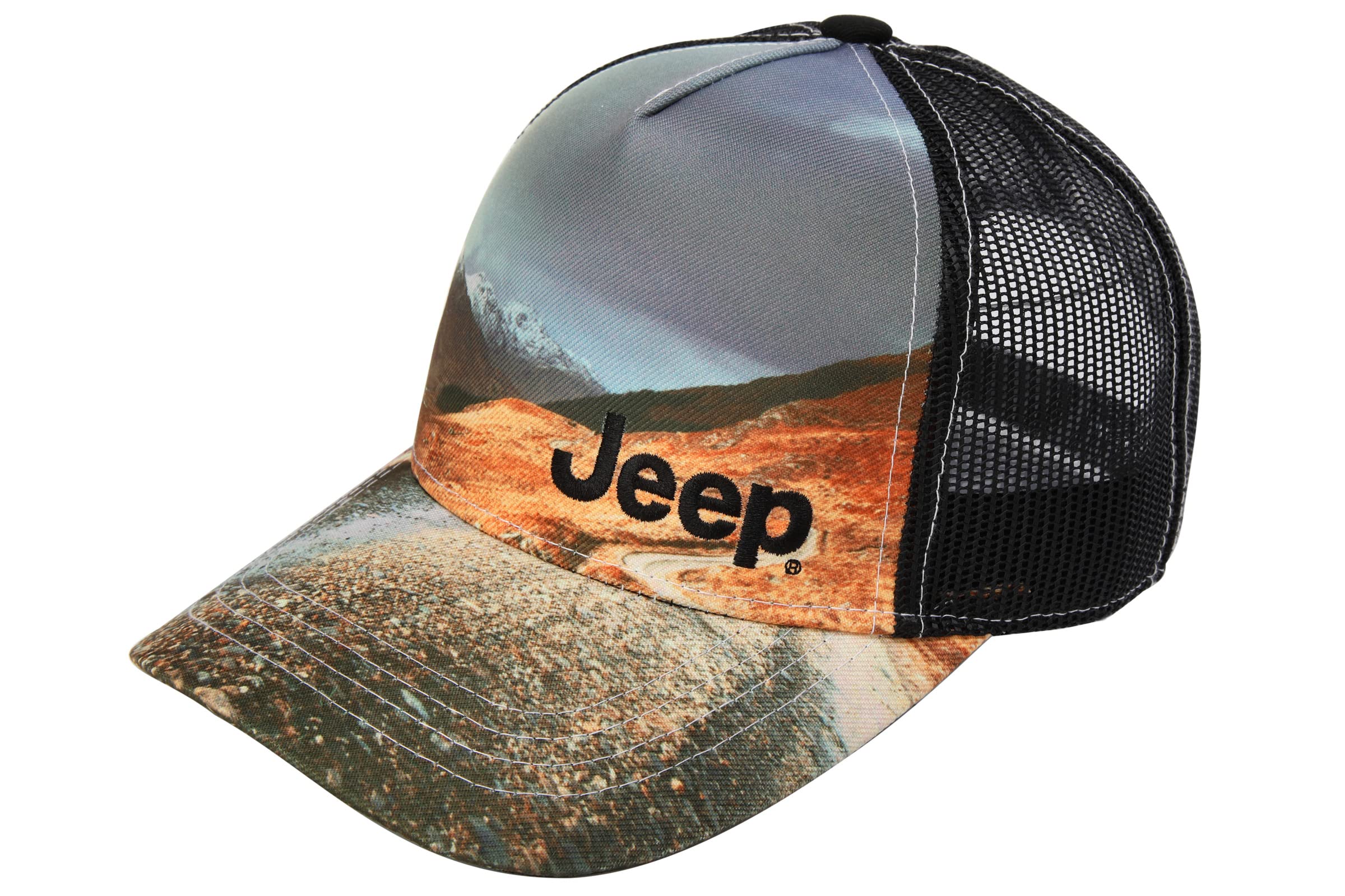 Jeep Premium Mojave Mountains View Hat Black