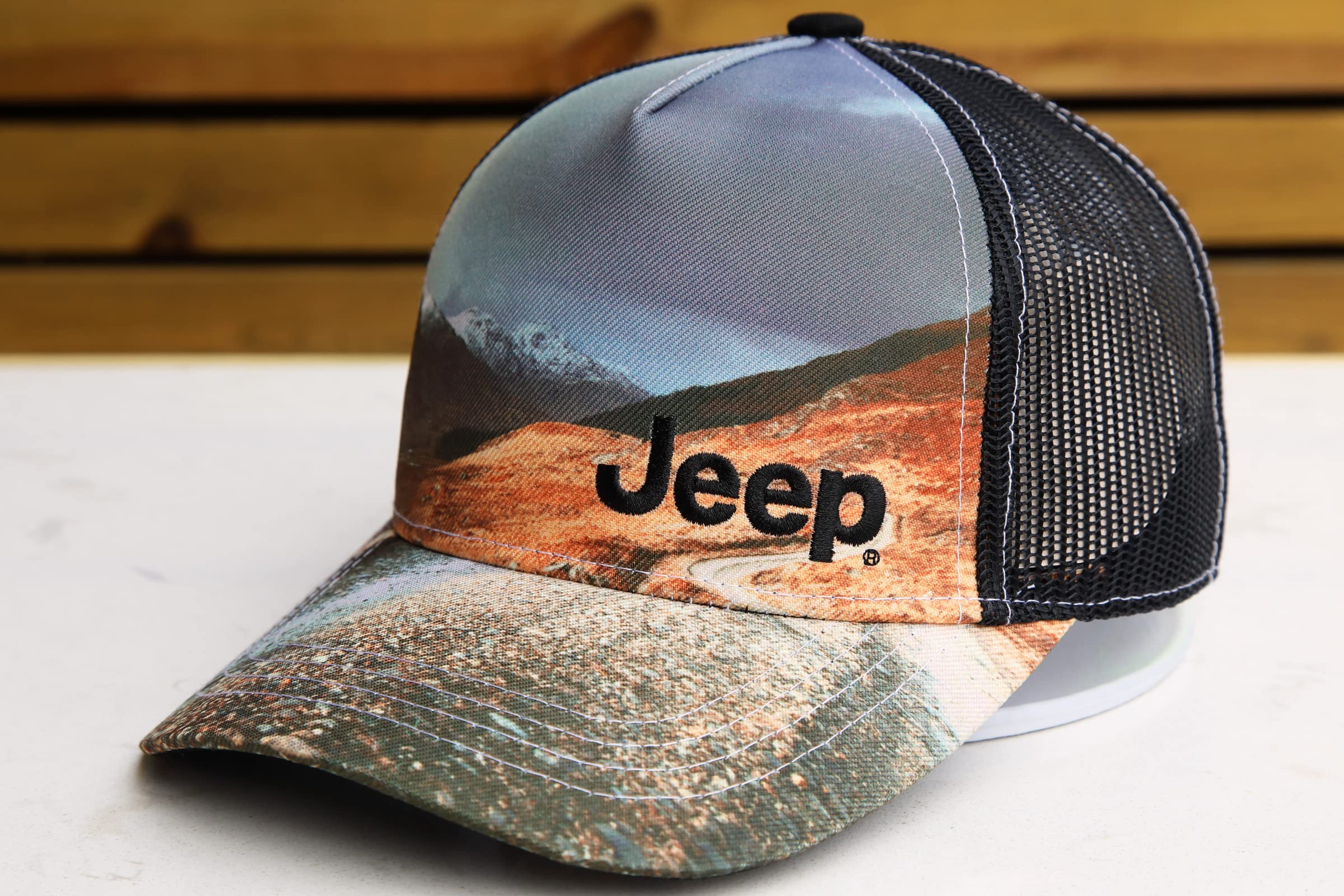 Jeep Premium Mojave Mountains View Hat Black