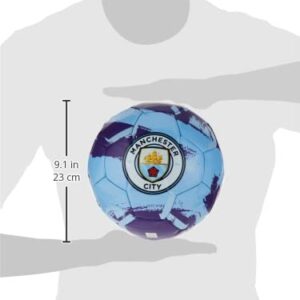 Icon Sports Manchester City FC Brush Team Soccer Ball, 5