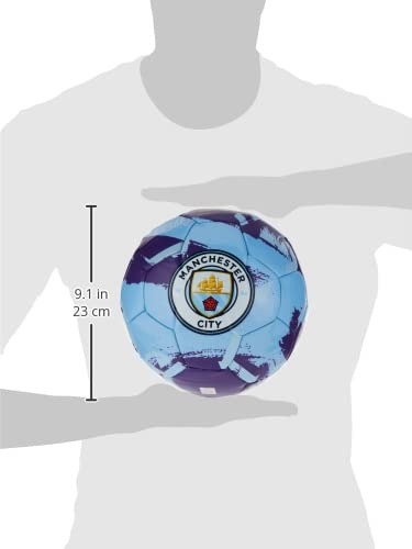 Icon Sports Manchester City FC Brush Team Soccer Ball, 5