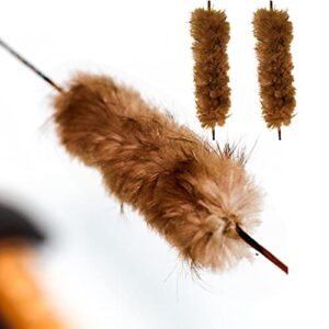 shatterproof archery beaver fur bowstring silencers bow string silencers for recurve & longbow