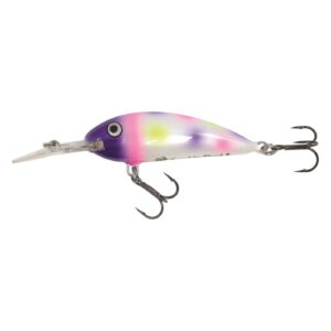 northland fishing tackle rumble shad medium diving balsa crankbait - freshwater lures for bass, crappie, walleye, trout and many more (purple wonder, 2.25", 3/8 oz)