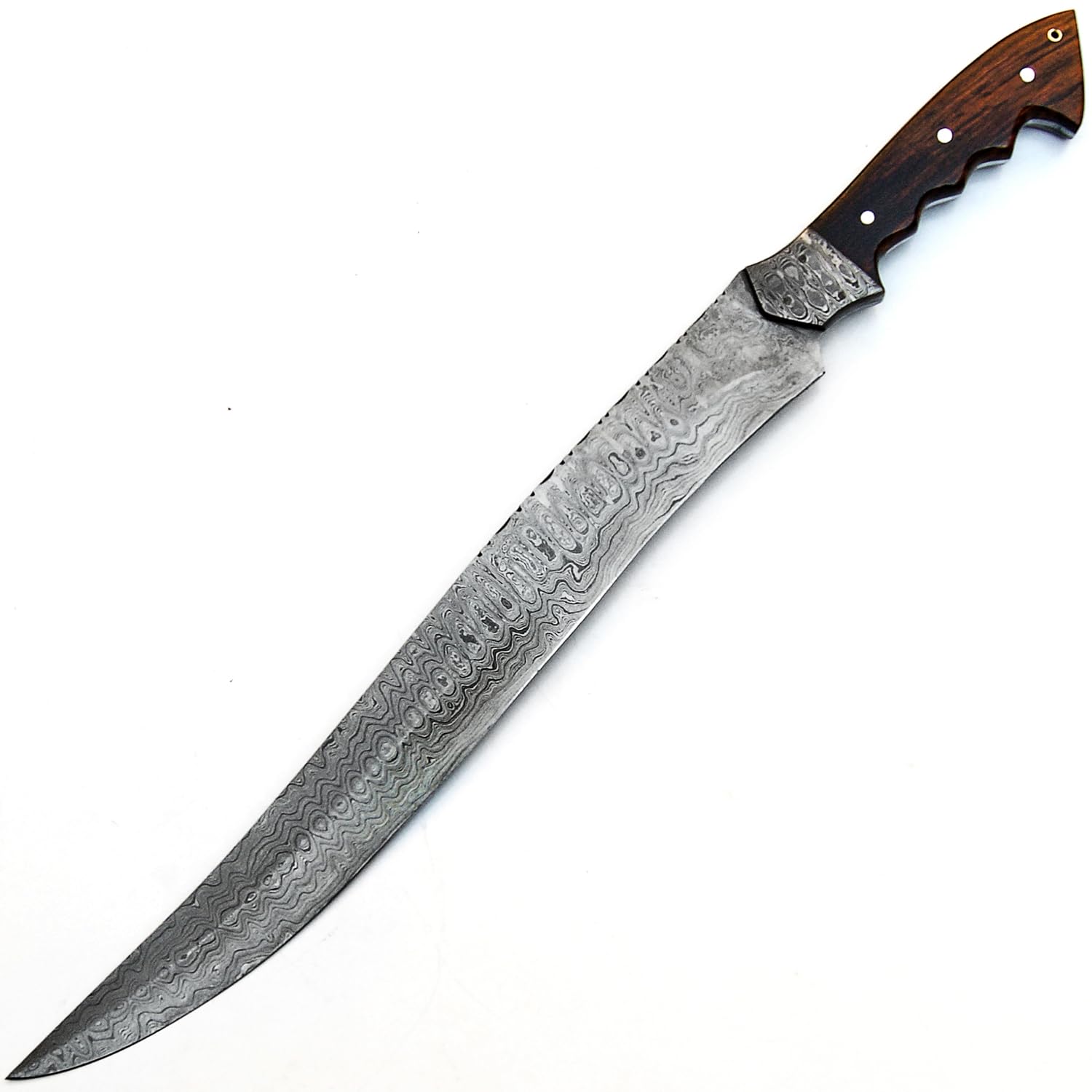 PAL 2000 HUNTING KNIVES DAM-9910 25 Inch Custom Handmade Damascus steel Knife With Sheath