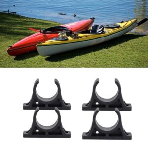 ZXAZX 4 Pieces Nylon Kayak Paddle Holder Boat Paddle Clip Holder with Screws Suit for Kayaks Canoes Rowing Boats