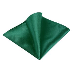 allegra k men's pocket squares handkerchiefs solid color for wedding party one size dark green