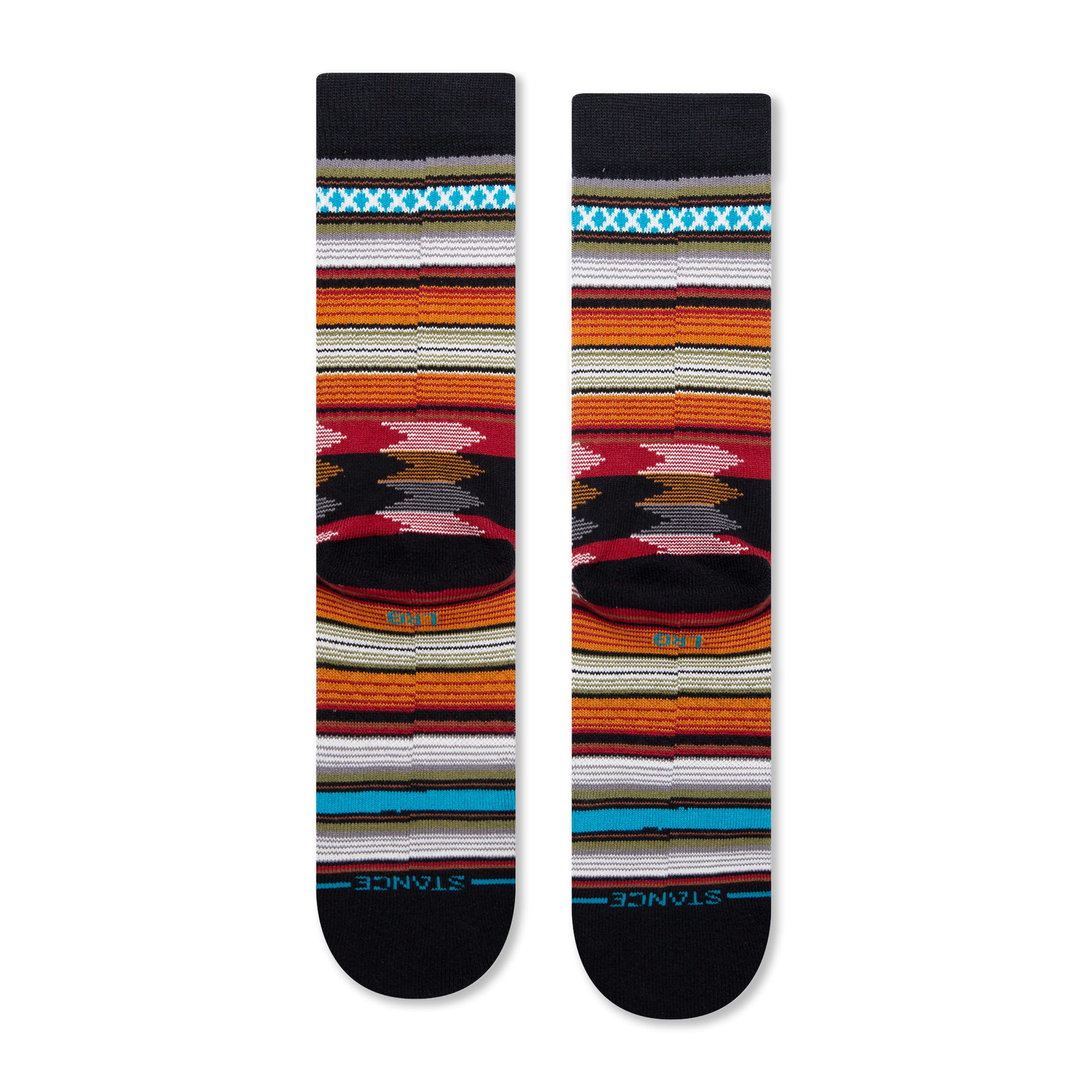 Stance Baron Crew Socks (Medium, Black)