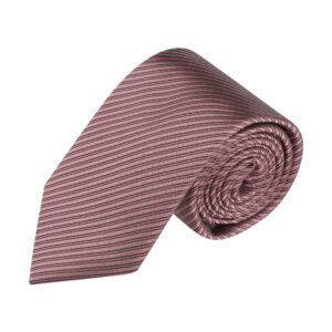 allegra k men's solid color self-tied stripes textured wide tie neck wedding formal ties one size dusty pink