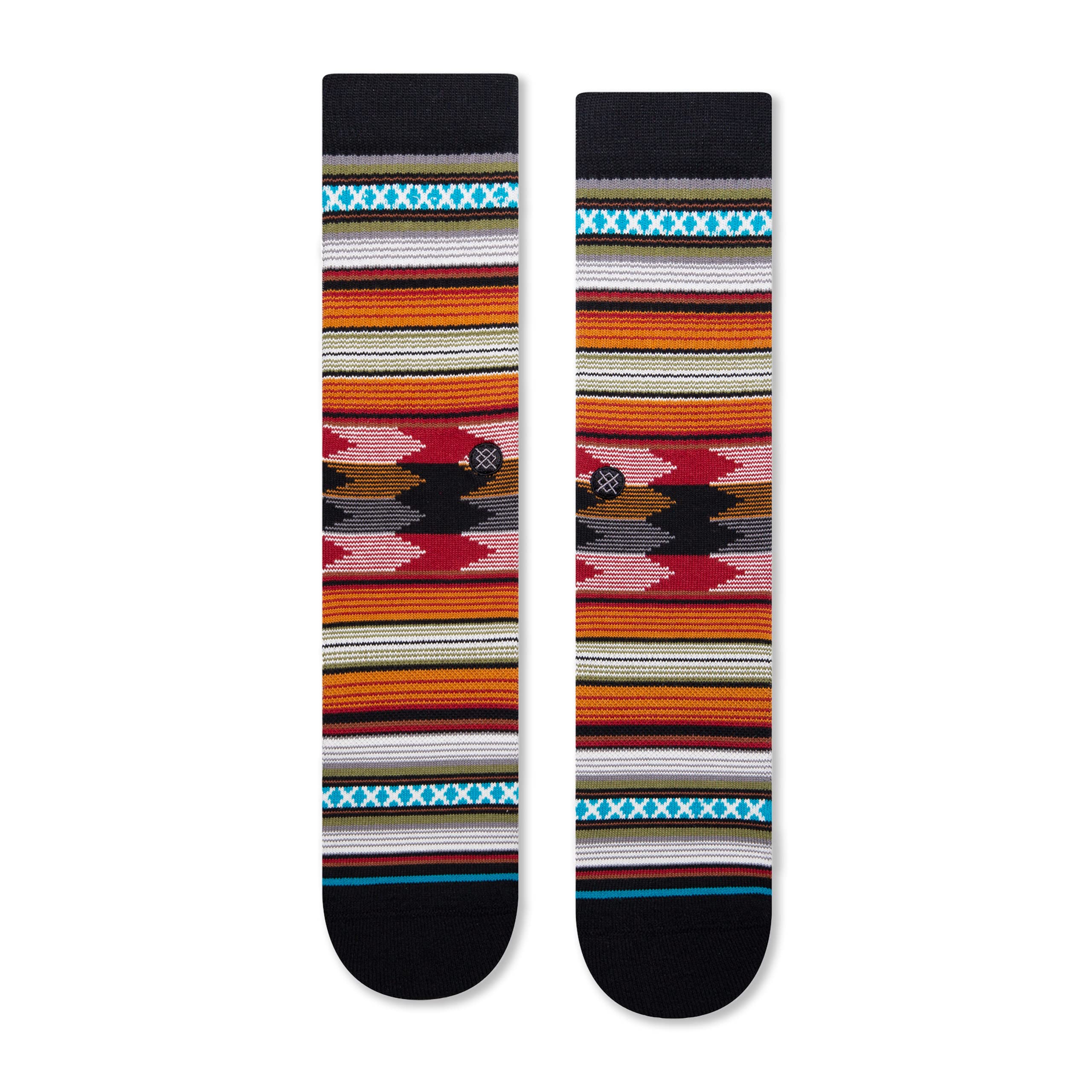 Stance Baron Crew Socks (Medium, Black)