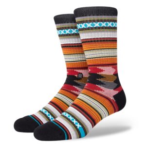 stance baron crew socks (medium, black)