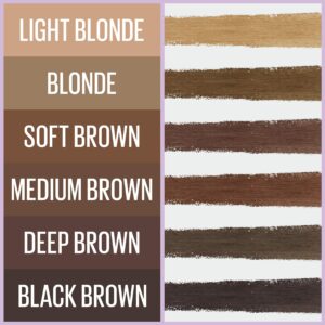 Maybelline New York Maybelline Express Brow 2-in-1 Pencil and Powder, Medium Brown, 0.02 Fl. Ounce, 257 Medium Brown, 0.02 fluid_ounces (Pack of 2)