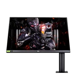 LG 27GN880-B 27 Inch Ultragear Gaming Monitor QHD (2560 x 1440) Nano IPS 16:9 Display with Ergo Stand, 3-Side Virtually Borderless Design, HDR10, 144Hz Refresh Rate, and AMD FreeSync - Black