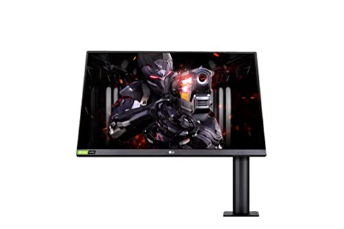 LG 27GN880-B 27 Inch Ultragear Gaming Monitor QHD (2560 x 1440) Nano IPS 16:9 Display with Ergo Stand, 3-Side Virtually Borderless Design, HDR10, 144Hz Refresh Rate, and AMD FreeSync - Black