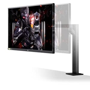 LG 27GN880-B 27 Inch Ultragear Gaming Monitor QHD (2560 x 1440) Nano IPS 16:9 Display with Ergo Stand, 3-Side Virtually Borderless Design, HDR10, 144Hz Refresh Rate, and AMD FreeSync - Black