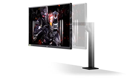 LG 27GN880-B 27 Inch Ultragear Gaming Monitor QHD (2560 x 1440) Nano IPS 16:9 Display with Ergo Stand, 3-Side Virtually Borderless Design, HDR10, 144Hz Refresh Rate, and AMD FreeSync - Black