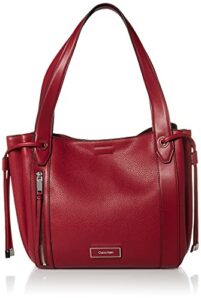 calvin klein leah tote, port