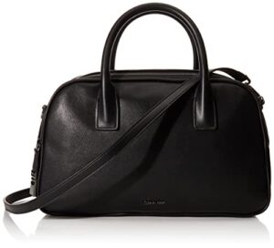 calvin klein modern essentials organizational satchel, black