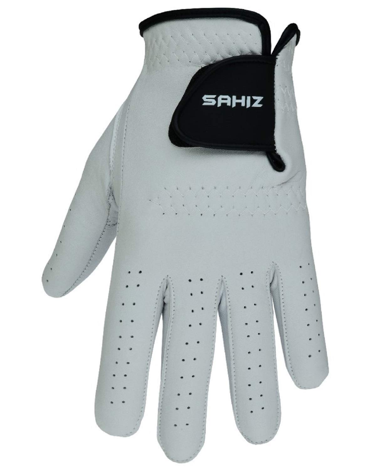 SAHIZ Genuine Cabretta Leather Golf Gloves Men Left Hand Single Value Pack Premium Feel Fit and Comfort. (Cadet Large, Left Handed)