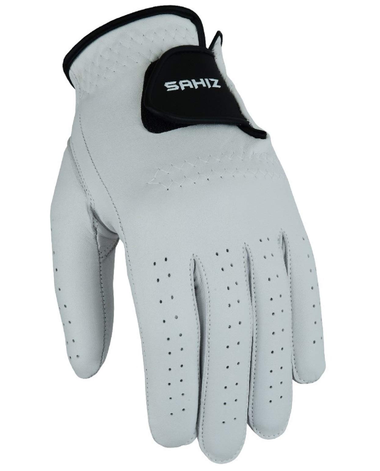 SAHIZ Genuine Cabretta Leather Golf Gloves Men Left Hand Single Value Pack Premium Feel Fit and Comfort. (Cadet Large, Left Handed)