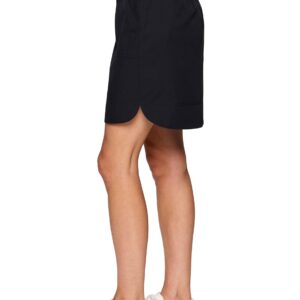 RBX Active Longer Length Skort for Women, Quick Drying Woven Pickleball Golf Skort with Pockets for Tennis, Hiking, Running Long Length Black S