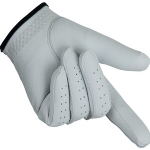 SAHIZ Genuine Cabretta Leather Golf Gloves Men Left Hand Single Value Pack Premium Feel Fit and Comfort. (Cadet Large, Left Handed)