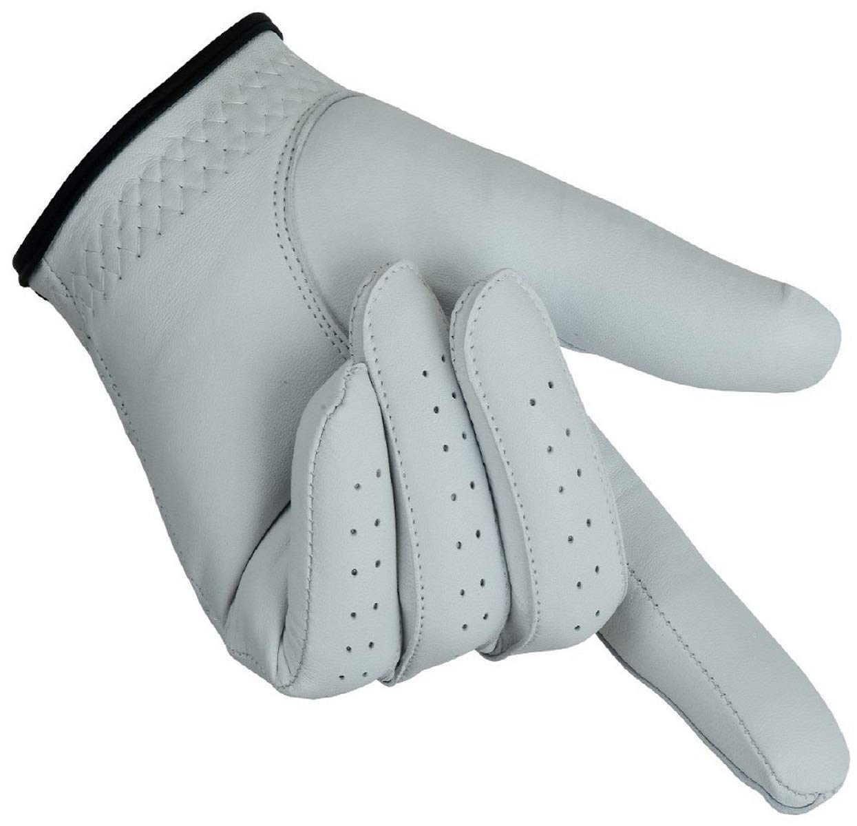 SAHIZ Genuine Cabretta Leather Golf Gloves Men Left Hand Single Value Pack Premium Feel Fit and Comfort. (Cadet Large, Left Handed)