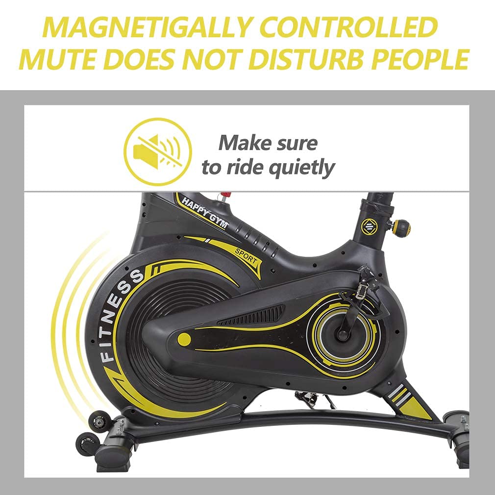 FDW Exercise Bike Cycling Bike Magnetic Resistance Stationary Cycle Bike Workout Fitness Equipment Indoor Bike with Belt-Drive Comfortable Seat Cushion