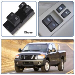 Obaee Master Power Window Switch Compatible with 2005 2006 2007 Infiniti G35, 2003 2004 2005 2006 2007 2008 Nissan 350Z (2 door), Replaces 25401CD02A 25401CD02D 2 AUTO