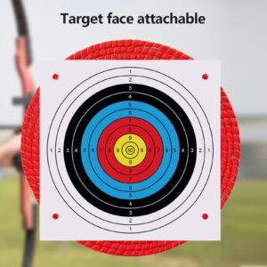 Swatlo 5-Layer Red Straw Target Archery Practice (20 Inch, 8lbs)