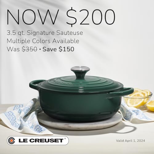 Le Creuset Enameled Cast Iron Signature Sauteuse Oven, 3.5 qt., Flame