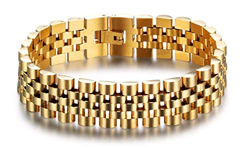 Gold Stainless Steel Link Chain Bracelet