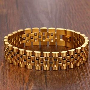 Gold Stainless Steel Link Chain Bracelet