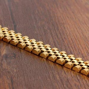 Gold Stainless Steel Link Chain Bracelet