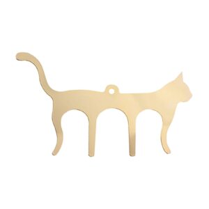 calidaka metal music book clips sheet music page holder clips for sheet music stands, cute cat shaped metal music bookmark for piano, book, keyboard reading, gold color