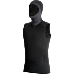 exowear hooded vest unisex - black - l