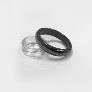 Gem Avenue 6mm Simulated Hematite Band Ring Size 4