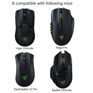 Soarking Charging Dock for Razer Mouse DeathAdder V2 Pro,Naga Pro,Viper Ultimate,and Basilisk Ultimate with 6.6 Feet Cable