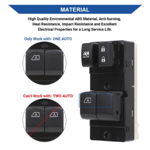 Obaee Master Power Window Switch Driver Side Compatible with Nissan Frontier 2007 2008 2009 2010 2011 2012 2013 2014 2015 2016 2017 Replaces 25401-ZP50A 25401ZP50A