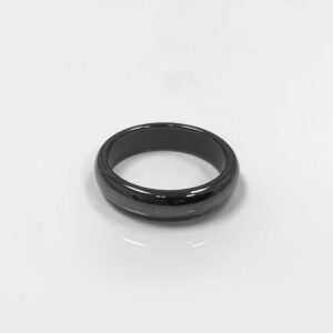 Gem Avenue 6mm Simulated Hematite Band Ring Size 4