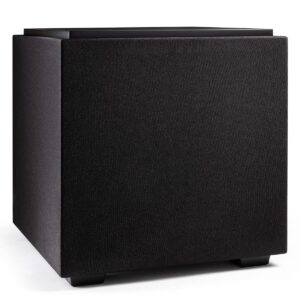 definitive technology descend dn10 10" subwoofer - digitally optimized for movies and music, new 3xr architecture, 500w peak class d amplifier & (2) pressure-coupled 10" bass radiators, black