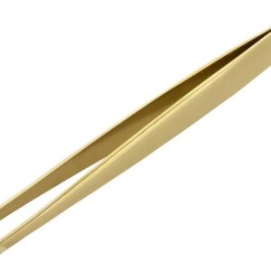 ZWILLING Beauty TWINOX Slant Tip Tweezers, Slanted Tip for Precise Hair Plucking, Durable Stainless-Steel Tweezers, Premium Facial Care, Gold Edition