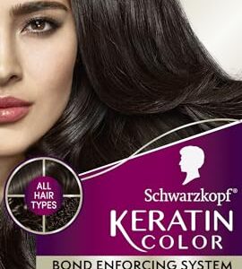 Schwarzkopf Keratin Color Permanent Hair Color Cream, 4.1 Dark Ash Brown, 4.1 Dark Ash Brown, 12 count