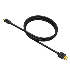 iBirdie Micro HDMI to HDMI Cable 6 Feet - High Speed 18Gbps Support 4K60 HDR ARC Compatible with GoPro Hero 7 6 5 4, Raspberry Pi 4, Sony A6000 A6300, Nikon B500, Yoga 710