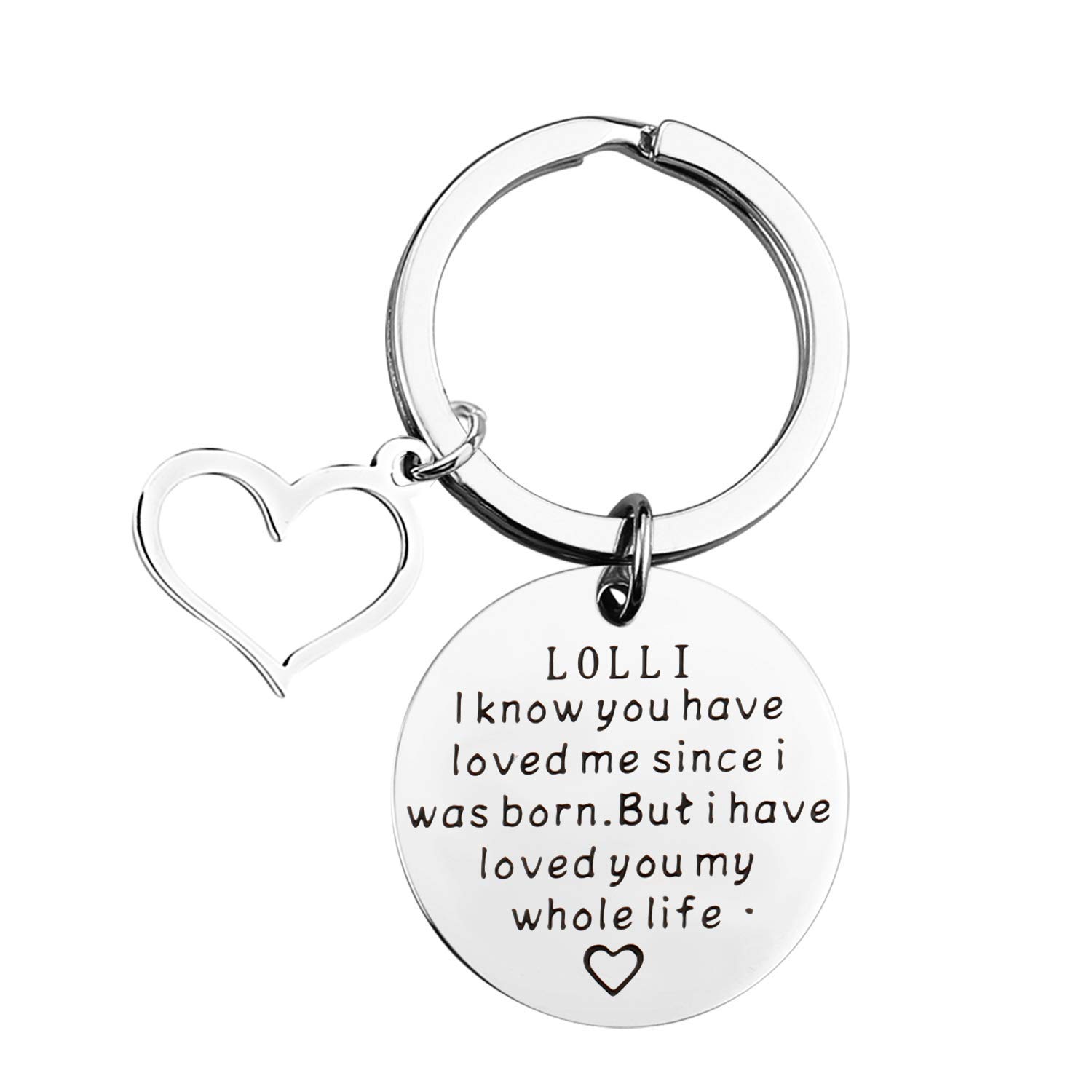 TIIMG Lolli Keychain Lolli Gifts for Grandma Grandmother Mother’s Day Gift New Grandma Gift (Lolli i know)