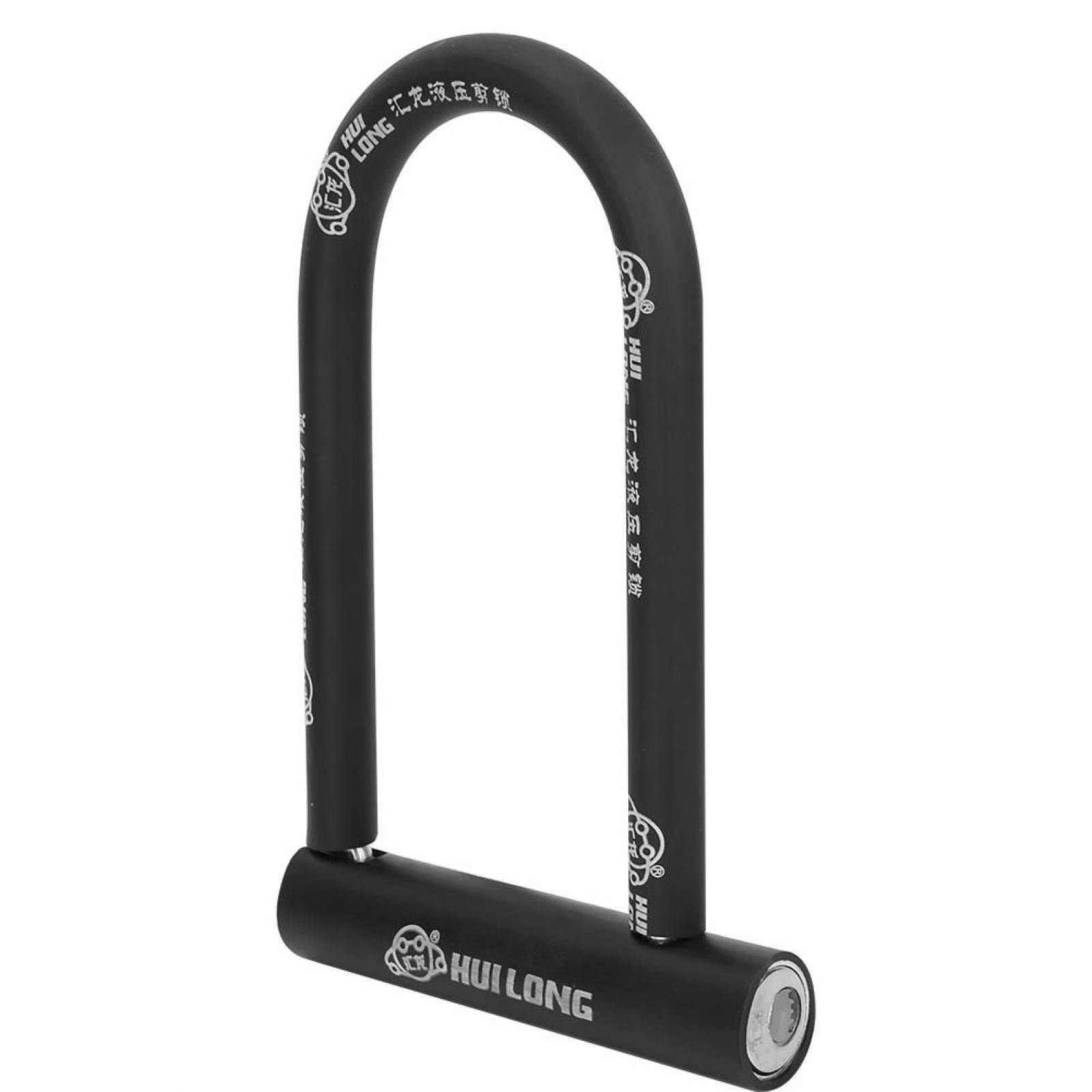 EVTSCAN Bike Locks, Bicycle Bike U-Shaped Lock Steel Anti-Theft Lock Waterproof Rustproof Pure Copper Core Locks(Black)