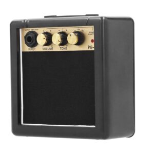 guitar amplifier, pg-3 3w portable mini musical instrument accessories with volume and tone control function for guitar learners