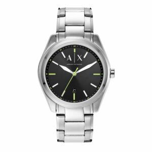 a｜x armani exchange men's three-hand date stainless steel watch (model: ax2856)