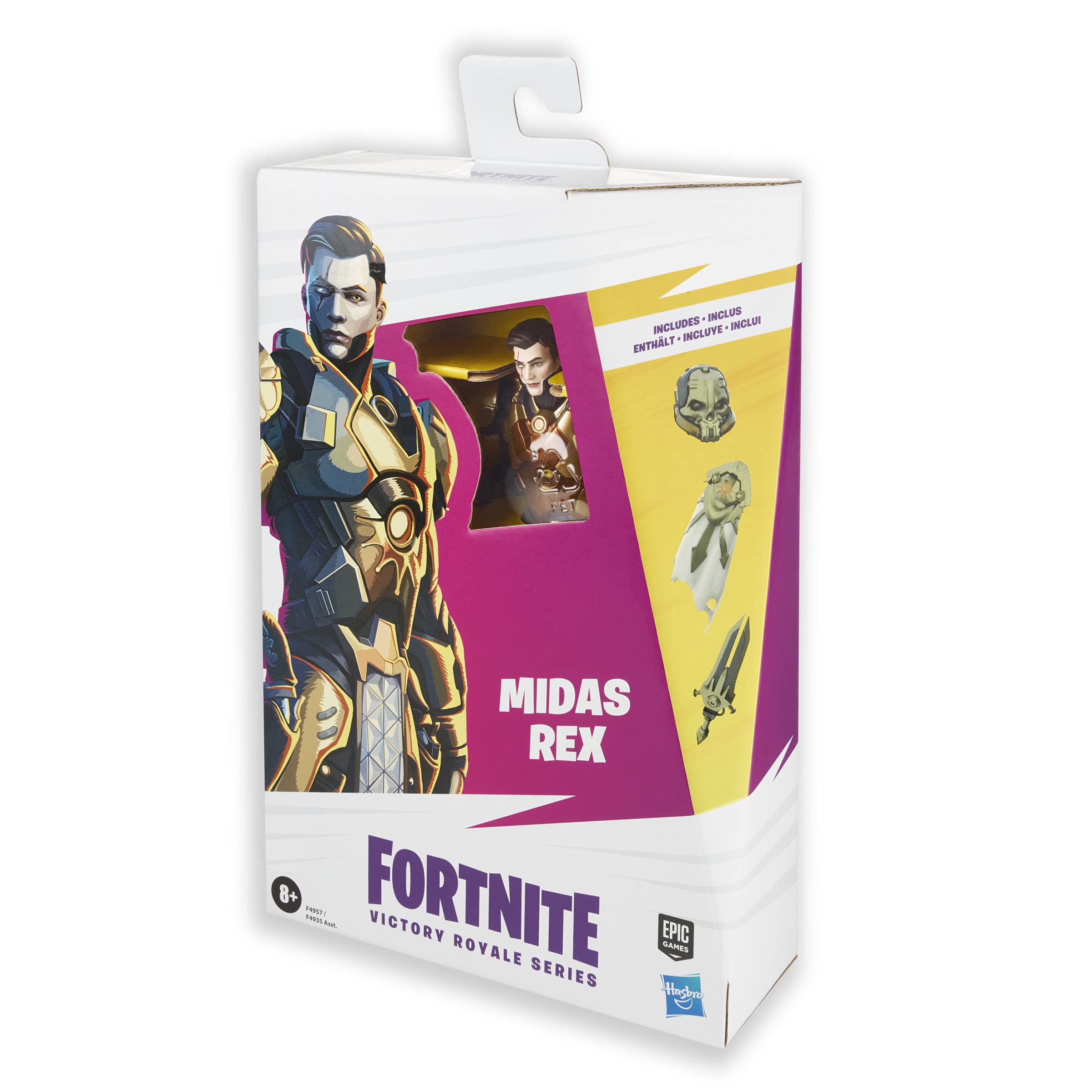 FORTNITE Hasbro Victory Royale Series Midas Rex Collectible Action Figure with Accessories - Ages 8 and Up, 6-inch