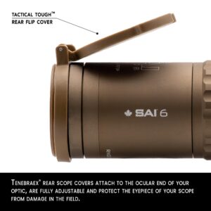 SAI Optics Model SAI 6 1x-6x 24mm Low Power Variable Optic LPVO Riflescope with Rapid Aiming Feature Reticle, 5.56 NATO BDC